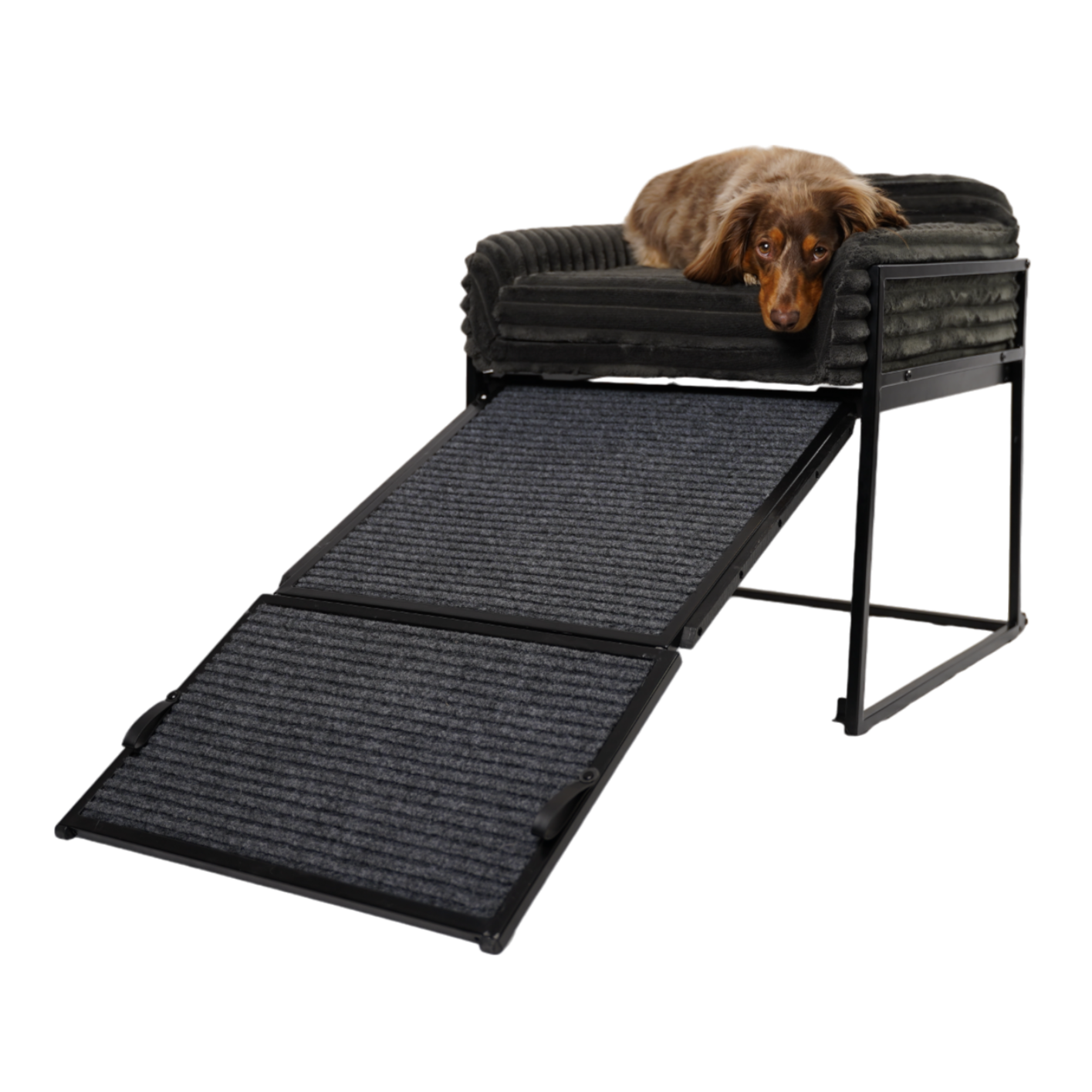 Pet Office Chair: Black Faux Fur – SeatMate