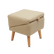 SeatMate® Split Ottoman – Tan Bouclé