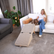SeatMate® Split Ottoman – Tan Bouclé